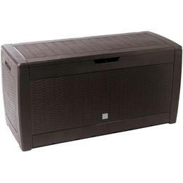 Aufbewahrungsbox Prosperplast "Rato", braun, B:119cm H:60cm T:48cm, Aufbewahrungsboxen, Aufbewahrungsbox, 310 l Fassungsverm&ouml;gen, einfacher Zusammenbau, mit Rollen