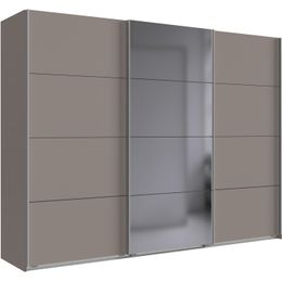 Schwebet&uuml;renschrank wimex "Ernie Kleiderschrank mit Spiegel, Made in Germany", saharagrau, B:270cm H:210cm T:65cm, Schr&auml;nke, Schwebet&uuml;renschrank, Schlafzimmerschrank in verschiedenen Breiten