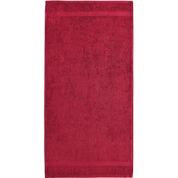 Strandtuch Dyckhoff "Planet", rot, B:70cm L:200cm, Walkfrottier, Obermaterial: 100% Baumwolle, Handt&uuml;cher
