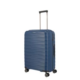 Trolley Travelite "MOOBY Koffer Hartschale", Gr. B/H/T: 45cm x 66cm x 28cm 73 l, navy, Polypropylen, Koffer, mit TSA-Schloss und kratzresistenter Oberfl&auml;che &ndash; leicht und robust