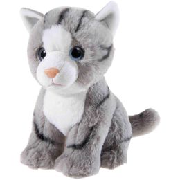 Kuscheltier Heunec "Medi-Mi, Katze", grau, Pl&uuml;schfiguren, KinderB:19cm H:18cm T:22cm, Kuscheltier, B:19cm H:18cm T:22cm
