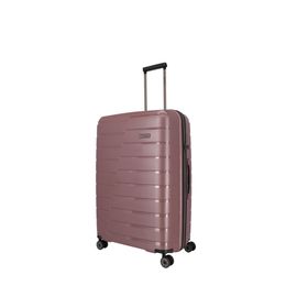 Trolley Travelite "AIR BASE Reisekoffer Hartschale", Gr. B/H/T: 51cm x 77cm x 30cm 105 l, lila, Polypropylen, Koffer, kratzresistenter Oberfl&auml;che und cleverer Innenaufteilung