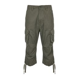 Stoffhose Brandit "Brandit Herren Urban Legend Cargo 3/4 Shorts", Herren, Gr. S, US-Gr&ouml;&szlig;en, olive, 100% Baumwolle, unifarben, normal, Hosen Stoffhose
