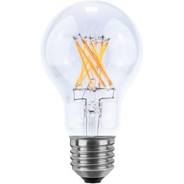 Segula LED-Leuchtmittel "LED Gl&uuml;hlampe klar", Energieeffizienz: F (A-G), transparent, L:110cm &Oslash;:60cm, Leuchtmittel, dimmbar, E27, Gl&uuml;hlampe klar, 2700K, 650Lumen