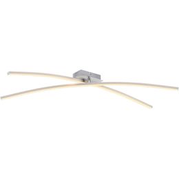 JUST LIGHT LED Deckenleuchte "SIMON", stahl, 1, H: 11cm, 1 Stk., Leuchten, ein Profil drehbar, LED Deckenleuchte