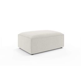 Polsterhocker OTTO HOME "HAILY Sitzhocker passend zur Serie, Ma&szlig;e B/T/H: 70/100/42 cm", beige (creme), B:70cm H:42cm T:100cm, 100% Polyester, Hocker, Polsterhocker, als Modul oder separat verwendbar, f&uuml;r individuelle Zusammenstellung