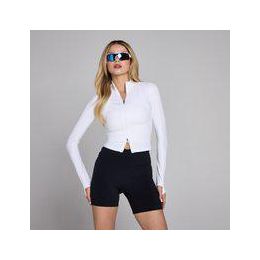 MP Damen TeMPo Crop-Jacke &ndash; Wei&szlig; - XS