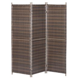 Paravent Merxx "Paravent Geflecht", braun, B:183cm H:182cm, Geflecht Rattan, Kunststoff, Stellw&auml;nde, Paravent
