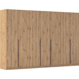 Dreht&uuml;renschrank OTTO HOME "Kleiderschrank Schrank Garderobe AGORDO Schlafzimmer", braun (eiche artisan), B:315cm H:210cm T:54cm, Holzwerkstoff, Schr&auml;nke, Dreht&uuml;renschrank, durchdachte Innenausstattung, in 8 Breiten und 2 H&ouml;hen MADE IN GERMANY, Topseller