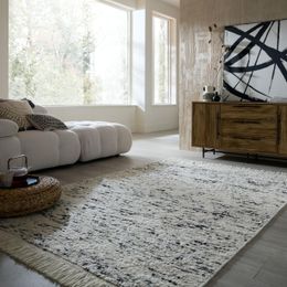 Teppich FLAIR RUGS "ELLSA WOOL", monochrom, B:200cm H:0mm L:300cm, Oberfl&auml;che: 100% Wolle. R&uuml;ckseite: 100% Wolle, Teppiche, Teppich