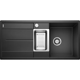 Granitsp&uuml;le Blanco "METRA 6 S-F", anthrazit, B:49cm H:19cm T:99cm, Verbundwerkstoff, K&uuml;chensp&uuml;len, erh&auml;ltlich in mehreren Farben, inkl. Multifunktionsschale Edelstahl