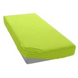 Spannbettlaken OTTO HOME "BLACKBERRY in BASIC und PREMIUM Qualit&auml;t, 100% Baumwolle", gr&uuml;n, B:180cm L:200cm, Jersey (110 g/m&sup2;), Obermaterial: 100% Baumwolle, Bettlaken, Spannbettlaken, f&uuml;r hohe Matratzen bis 28 cm, Bettlaken, Spannbetttuch, pflegeleicht, Topseller