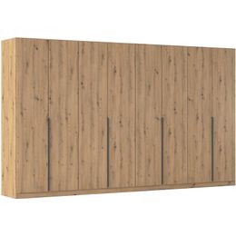 Dreht&uuml;renschrank OTTO HOME "Kleiderschrank Schrank Garderobe AGORDO Schlafzimmer", eiche artisan, B:360cm H:210cm T:54cm, Holzwerkstoff, Schr&auml;nke, Dreht&uuml;renschrank, durchdachte Innenausstattung, in 8 Breiten und 2 H&ouml;hen MADE IN GERMANY, Topseller
