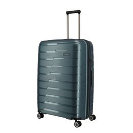 Trolley Travelite "AIR BASE Reisekoffer Hartschale", Gr. B/H/T: 51cm x 77cm x 30cm 105 l, ice blau, Polypropylen, Koffer, kratzresistenter Oberfl&auml;che und cleverer Innenaufteilung
