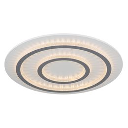 Globo LIGHTING Deckenleuchte "JAYDEN", wei&szlig; (wei&szlig; matt), &Oslash; 55cm H: 6cm, 1 Stk., Leuchten, Deckenlampe Wohnzimmer-Leuchte Schlafzimmer-Leuchte Flur K&uuml;che, Deckenleuchte