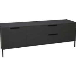 M&auml;usbacher Lowboard M&Auml;USBACHER "Bonnie", grau (anthrazit matt lack), B:168cm H:60cm T:45cm, Sideboards, Lowboard, Lowboard mit Quadratgestell