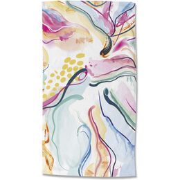 Strandtuch Good Morning "Magic", bunt (multicolor), B:100cm L:180cm, Velours, Velours, Handt&uuml;cher, Mikrofaser, Velours, Strandtuch, saugf&auml;hig, leicht, 100x180