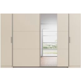 Schwebet&uuml;renschrank Rauch "Kleiderschrank Dreht&uuml;renschrank Schrank Garderobe KRONACH", champagner, griffleisten alu, mit 1 spiegel, B:311cm H:210cm T:59cm, Holzwerkstoff, Schr&auml;nke, Schwebet&uuml;renschrank, Kombischrank optional mit 1 oder 2 Spiegel viele B&ouml;den MADE IN GERMANY