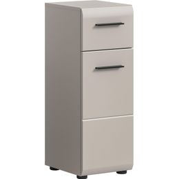 Unterschrank Welltime "FLORENZ, H&ouml;he 80 cm, 1 T&uuml;r, 1 Schubkasten", kaschmir, B:30cm H:80cm T:30cm, FSC-zertifizierter Holzwerkstoff, MDF, Schr&auml;nke, Unterschrank, T&uuml;ranschlag wechselbar, hochwertige MDF Front, Badschrank, Bad
