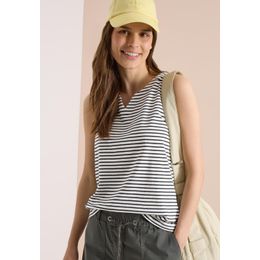 Tr&auml;gertop Cecil, Damen, Gr. M (40), palm breeze gr&uuml;n, Web, 100% Baumwolle, gestreift, comfort fit normal, Rundhals, abgesteppt, Tops Tr&auml;gertop, aus reiner Baumwolle
