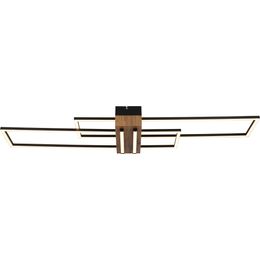 Globo LIGHTING Deckenleuchte "DAKARI", schwarz matt, H: 9,7cm, 1 Stk., Leuchten, Deckenlampe Wohnzimmer-Leuchte Schlafzimmer-Leuchte Flur K&uuml;che, Deckenleuchte