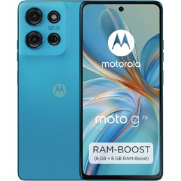 Motorola Smartphone "moto g75 256GB", Energieeffizienz: B (A-G), blau (aqua blau), 256 GB, Mobiltelefone