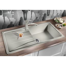 Einbausp&uuml;le Blanco "SONA XL 6 S", wei&szlig;, B:100cm H:19cm T:50cm, Verbundwerkstoff, K&uuml;chensp&uuml;len