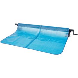 Planenaufroller Intex, silber (schwarz, silberfarben), B:488cm L:488cm, Aluminium, Kunststoff, Winden
