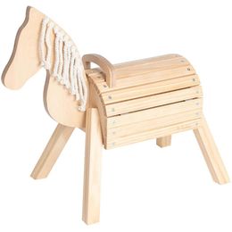 Holzpferd Pinolino "Kleines Holzpferd Nelli", klar, Stehtiere, KinderB:33cm H:55cm L:70cm, aus Holz, B:33cm H:55cm L:70cm
