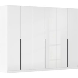 Dreht&uuml;renschrank OTTO HOME "Kleiderschrank Schrank Garderobe AGORDO Schlafzimmer", wei&szlig; (alpinwei&szlig;, hochglanz wei&szlig;), B:271cm H:210cm T:54cm, Holzwerkstoff, Schr&auml;nke, Dreht&uuml;renschrank, durchdachte Innenausstattung, in 8 Breiten und 2 H&ouml;hen MADE IN GERMANY, Topseller