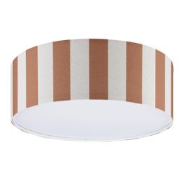 OTTO HOME Deckenleuchte "Stellan", braun, beige, 2, &Oslash; 45cm H: 16cm, 1 Stk., Leuchten, Deckenlampe Stoff Textilschirm &Oslash; 45cm, Deckenleuchte