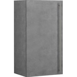Wiho-K&uuml;chen H&auml;ngeschrank WIHO K&Uuml;CHEN "Chicago", grau (front und korpus: betonfarben), B:50cm H:90cm T:35cm, Schr&auml;nke, H&auml;ngeschrank, 50 cm breit, 90 cm hoch, f&uuml;r viel Stauraum