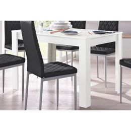 Esstisch OTTO HOME "Meigh", wei&szlig;, B:120cm H:75cm T:80cm, Tische, Rechteckiger Esstisch Esstisch Holz-Esstische K&uuml;chentisch, Breite 120 cm, verschiedene Gr&ouml;&szlig;en und Farbvarianten