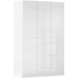Dreht&uuml;renschrank Rauch "Kleiderschrank Schrank Garderobe OTELI inkl. Inneneinteilung", wei&szlig; (alpinwei&szlig;, hochglanz wei&szlig;), B:136cm H:210cm T:54cm, Holzwerkstoff, Schr&auml;nke, Dreht&uuml;renschrank, mit zus&auml;tzlichen Einlegeb&ouml;den, optional mit Spiegel MADE IN GERMANY