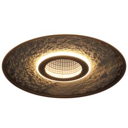 Searchlight Deckenleuchte "Lumadisc LED Deckenleuchte, Mattschwarz", Energieeffizienz: G (A-G), schwarz, H: 6cm, 1 Stk., Leuchten, Deckenleuchte