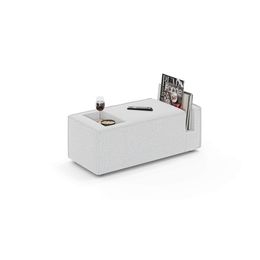 Sofaelement OTTO HOME "HAILY Tisch f&uuml;r das Modulsofa, Ma&szlig;e B/T/H: 45/100/37 cm", grau (hellgrau), B:45cm H:37cm T:100cm, 100% Polyester, Polsterelemente, als Modul oder separat verwendbar, mit Steckfach und Ablagefl&auml;che