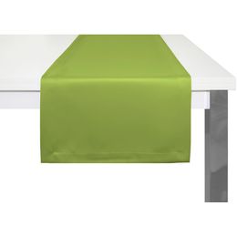 Tischl&auml;ufer WIRTH "NEWBURY" Gr. 1, gr&uuml;n, B:50cm L:150cm, Baumwolle, Polyester, Tischdecken