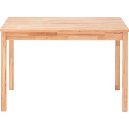 Esstisch MCA LIVING "Alfons", beige (kernbuche, kernbuche, kernbuche), B:110cm H:76cm T:70cm, 100% Kernbuche, Tische, Rechteckiger Esstisch Esstisch Holz-Esstische, Massivholztisch in Wildeiche ge&ouml;lt, belastbar bis 50 kg