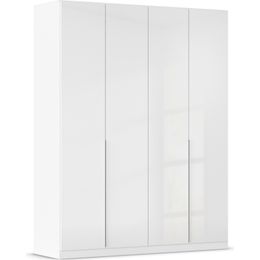 Dreht&uuml;renschrank OTTO HOME "Kleiderschrank Schrank Garderobe AGORDO Schlafzimmer", wei&szlig; (alpinwei&szlig;, hochglanz wei&szlig;), B:181cm H:229cm T:54cm, Holzwerkstoff, Schr&auml;nke, Dreht&uuml;renschrank, durchdachte Innenausstattung, in 8 Breiten und 2 H&ouml;hen MADE IN GERMANY, Topseller