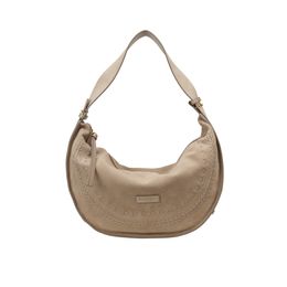 Marc O'Polo Umh&auml;ngetasche MARC O'POLO "aus weichem Veloursleder", Damen, Gr. B/H/T: 42cm x 24cm x 12cm, earthy taupe, Leder, unifarben, Taschen Umh&auml;ngetasche