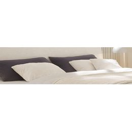Dekokissen Hapo "Hana, 2er Kissenset", cremewei&szlig;, unifarben, B:40cm H:20cm L:60cm, Faserb&auml;llchen (Polyester), Dekokissen_Sitzkissen_Kissenh&uuml;llen, Super Softflocken