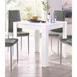 Esstisch OTTO HOME "Meigh", wei&szlig;, B:80cm H:75cm T:80cm, Tische, Esstisch, aus Holzwerkstoff, Breite 80 cm