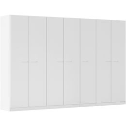 Dreht&uuml;renschrank Rauch "Kleiderschrank Schrank Garderobe OTELI inkl. Inneneinteilung", alpinwei&szlig;, B:315cm H:210cm T:54cm, Holzwerkstoff, Schr&auml;nke, Dreht&uuml;renschrank, mit zus&auml;tzlichen Einlegeb&ouml;den, optional mit Spiegel MADE IN GERMANY