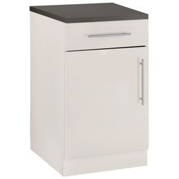 Wiho-K&uuml;chen Unterschrank WIHO K&Uuml;CHEN "Cali", beige (front und korpus: cashmere, arbeitsplatte: granit grau), B:50cm H:85cm T:60cm, Schr&auml;nke, Unterschrank, 50 cm breit