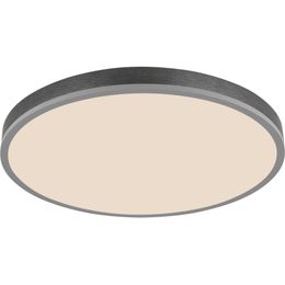 Globo LIGHTING Deckenleuchte "DORO", silberfarben, &Oslash; 60cm H: 8,5cm, 1 Stk., Leuchten, Deckenlampe Wohnzimmer-Leuchte Schlafzimmer-Leuchte Flur K&uuml;che, Deckenleuchte
