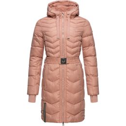 Steppmantel Navahoo "Alpenveilchen", Damen, Gr. XL (42), rosa, Oberstoff: 100% Polyester. Futter: 100% Polyester. Wattierung: 100% Polyester. &Auml;rmelfutter: 100% Polyester, tailliert ca. Mitte Oberschenkel, hoch geschlossener Ausschnitt, &Auml;rmel ohne &Auml;rmelschlitz Rippstrickb&uuml;ndchen mit Daumenl&ouml;chern, M&auml;ntel Steppmantel, Stylischer Wintermantel mit schicken Details