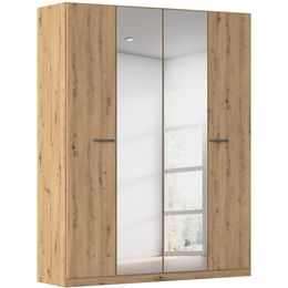 Dreht&uuml;renschrank Rauch "Kleiderschrank Schrank Garderobe OTELI inkl. Inneneinteilung", eiche artisan, B:181cm H:229cm T:54cm, Holzwerkstoff, Schr&auml;nke, Dreht&uuml;renschrank, mit zus&auml;tzlichen Einlegeb&ouml;den, optional mit Spiegel MADE IN GERMANY