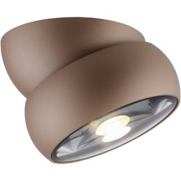 NEUHAUS PURE LED Deckenleuchte "PURE Move", braun (bronzefarben), 1, &Oslash; 11cm H: 7,3cm, 1 Stk., Leuchten, Dimmf&auml;hig &uuml;ber separaten Dimmer, dreh- &schwenkbar, LED Deckenleuchte