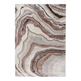 Teppich Kayoom "Firenze 486", terra, B:80cm H:22mm L:150cm, Polypropylen, Teppiche, Teppich, Kurzflor, Modernes Muster, Fu&szlig;bodenheizungsgeeignet, Wohnzimmer