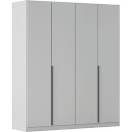 Dreht&uuml;renschrank OTTO HOME "Kleiderschrank Schrank Garderobe AGORDO Schlafzimmer", grau (seidengrau), B:181cm H:229cm T:54cm, Holzwerkstoff, Schr&auml;nke, Dreht&uuml;renschrank, durchdachte Innenausstattung, in 8 Breiten und 2 H&ouml;hen MADE IN GERMANY, Topseller